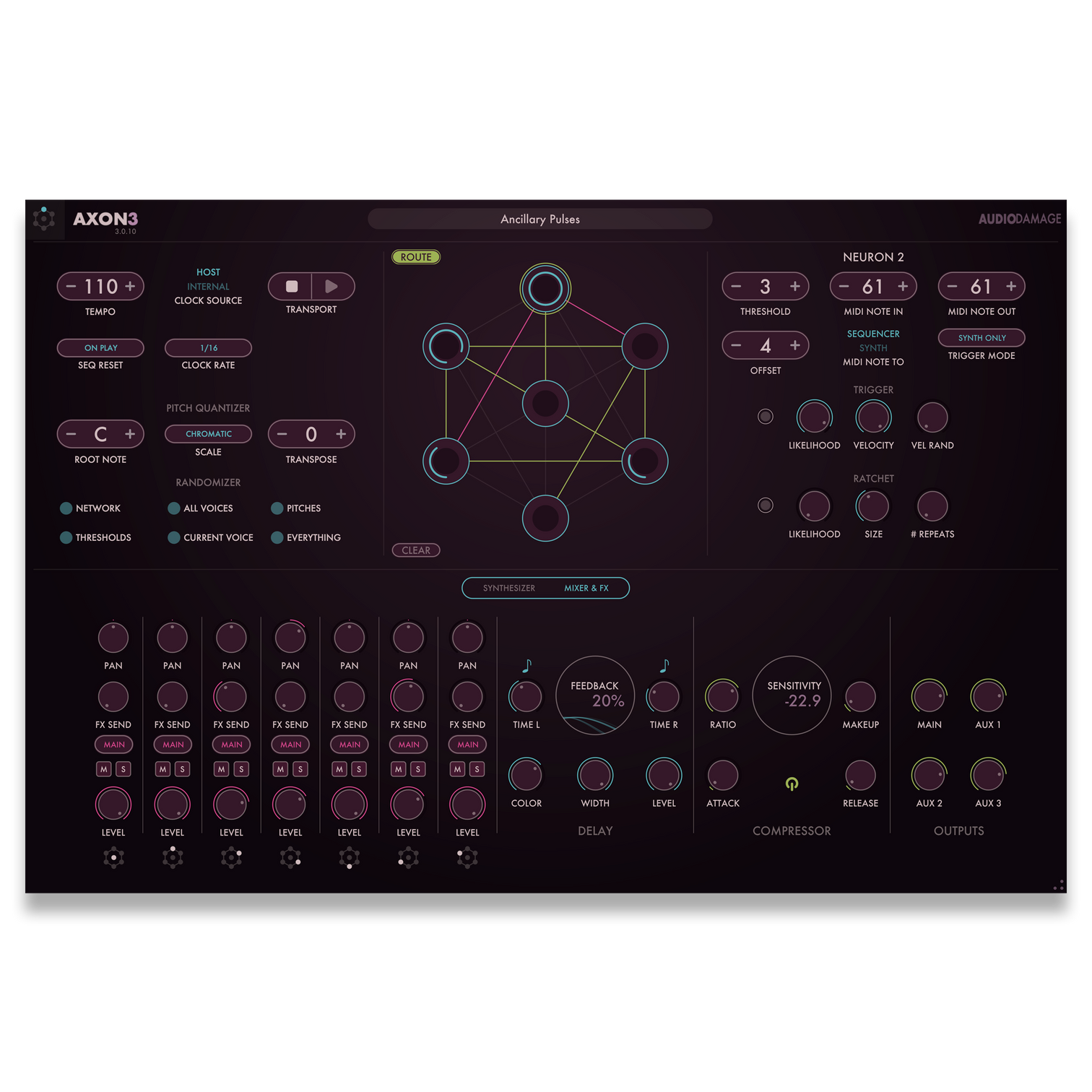 Axon 3 — Neural Drum Synth Plugin | Mac, Win, Linux, iPad – Audio Damage