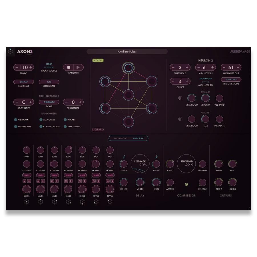 Axon 3 — Neural Drum Synth Plugin | Mac, Win, Linux, iPad – Audio Damage